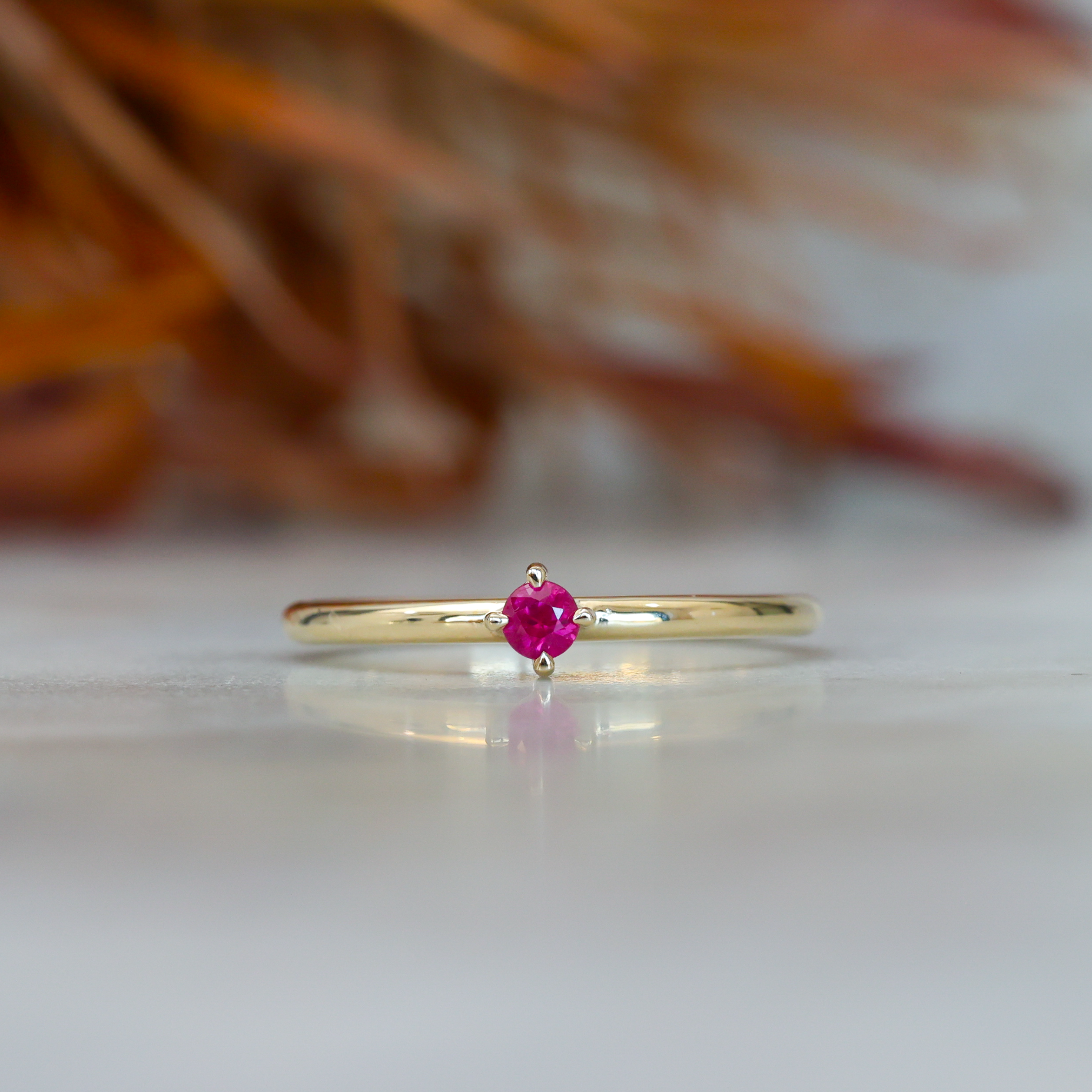 JULY RUBY / BIRTHSTONE STACK RING – Meg Maskell Fine Jewellery