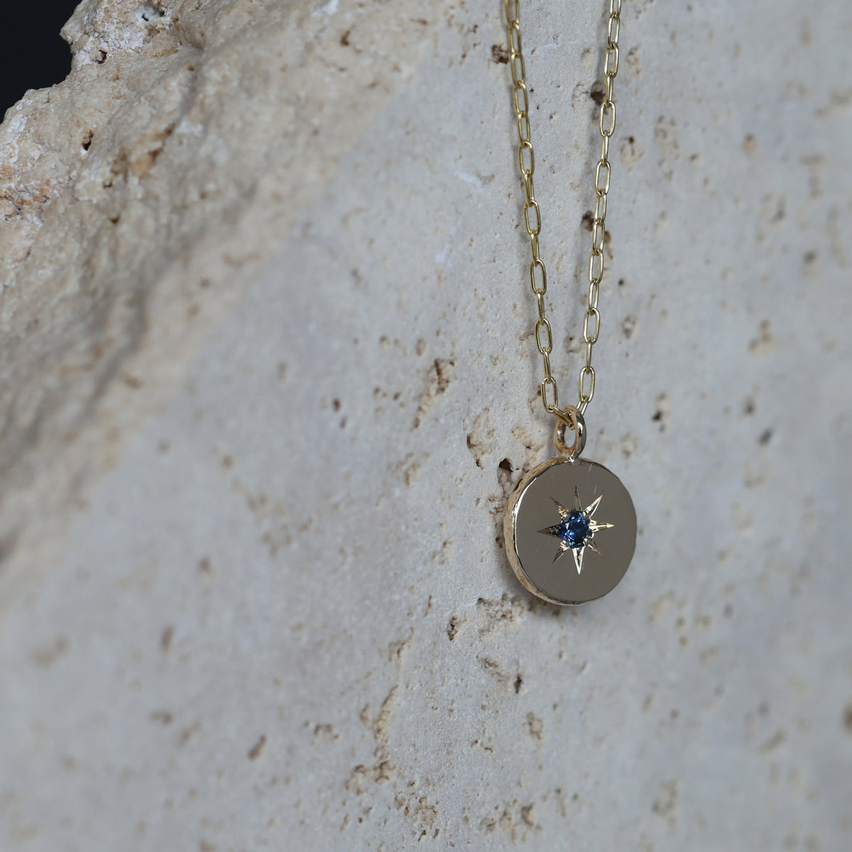 SAPPHIRE STAR / MEDALLION NECKLACE II - Meg Maskell Fine Jewellery